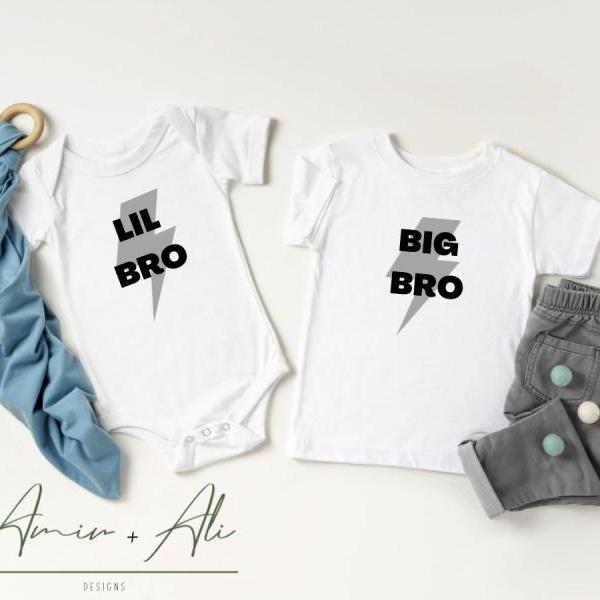 Matching Brother Shirts, Little Brother, Big Brother, Toddler Graphic ...