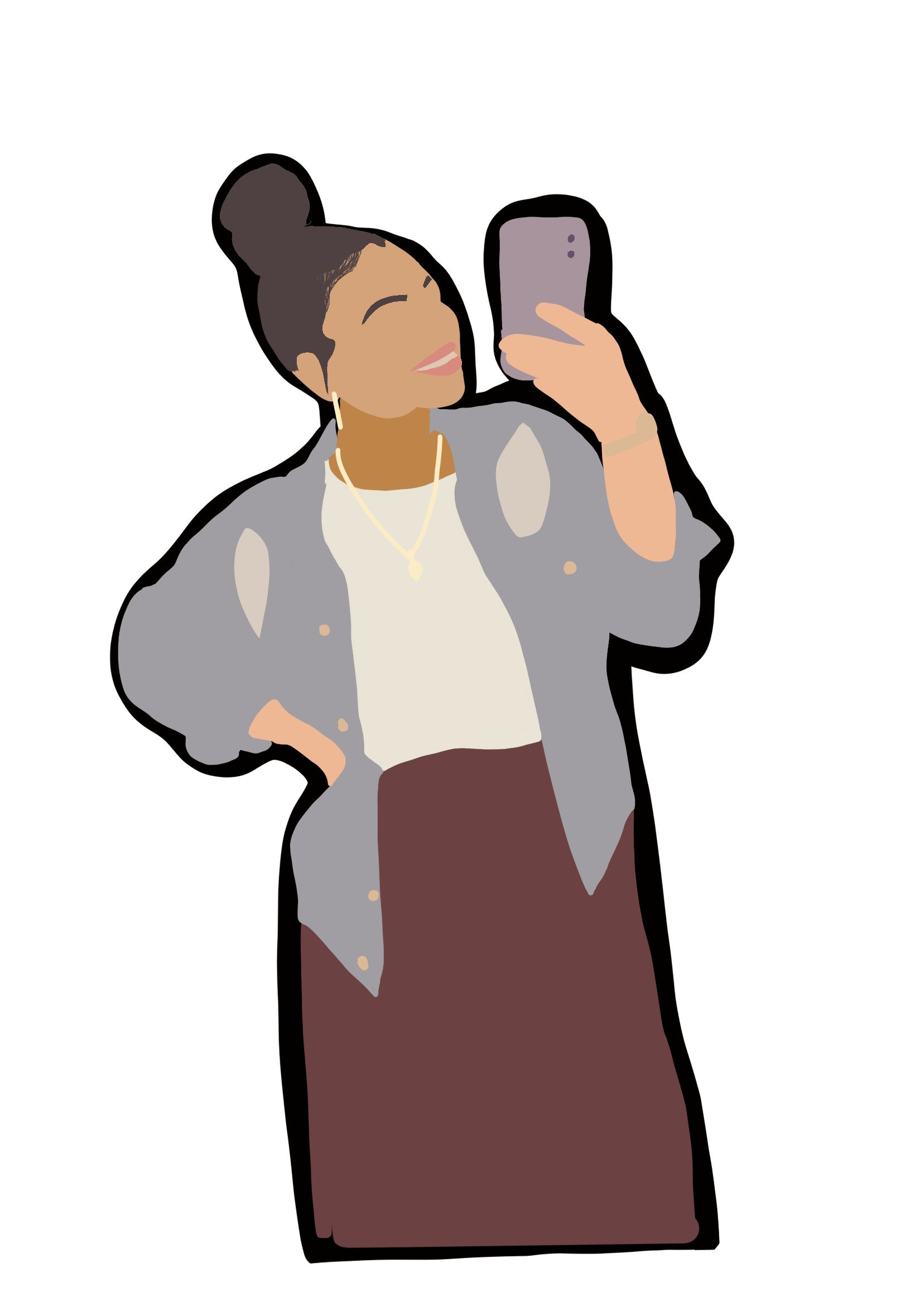 Cartoon Portrait From Photo, Digital Faceless Portrait, Faceless ...